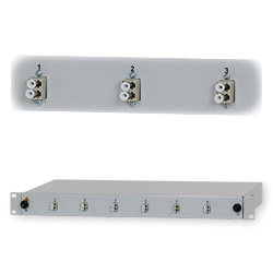 LWL Breakoutbox 19" bestückt mit 6 LC duplex Kupplungen, geeignet für ...