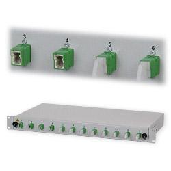 LWL Breakoutbox 19" bestückt mit 12 E2000/APC simplex Kupplungen ...