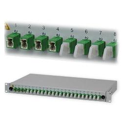 LWL Breakoutbox 19" bestückt mit 24 E2000/APC simplex Kupplungen ...